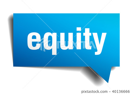 equity blue 3d speech bubble-插圖素材 [40136666] - PIXTA圖庫