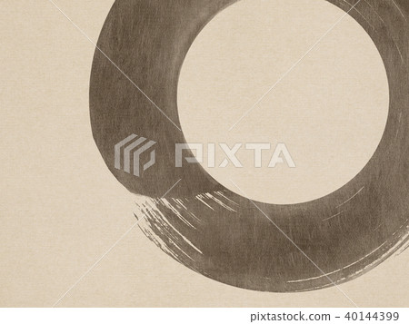 Japanese paper-ink-circle - Stock Illustration [40144399] - PIXTA