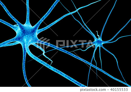 Brain cell. 3D render - Stock Illustration [40155533] - PIXTA