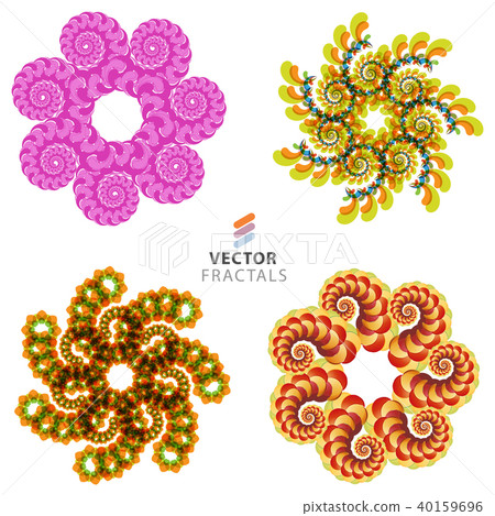 Vector fractal set - Stock Illustration [40159696] - PIXTA