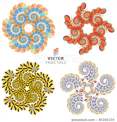 Vector fractal set - Stock Illustration [40160134] - PIXTA