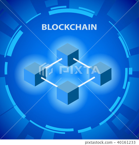 Blockchain concept. Global cryptography - Stock Illustration [40161233 ...