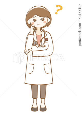 Young female doctor "Question" - Stock Illustration [40165102] - PIXTA