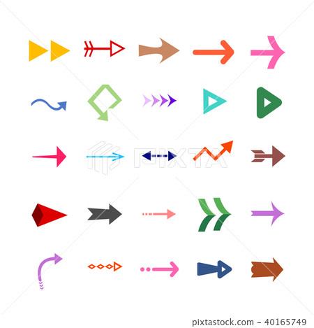Material set of arrows - Stock Illustration [40165749] - PIXTA