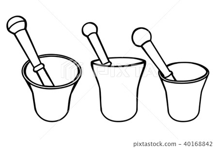 Hand drawn mortar - Stock Illustration [40168842] - PIXTA