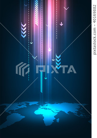 The future of the world with fast communication. - Stock Illustration ...
