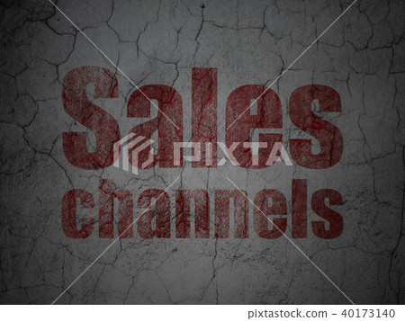Marketing concept: Sales Channels on grunge... - Stock Illustration ...