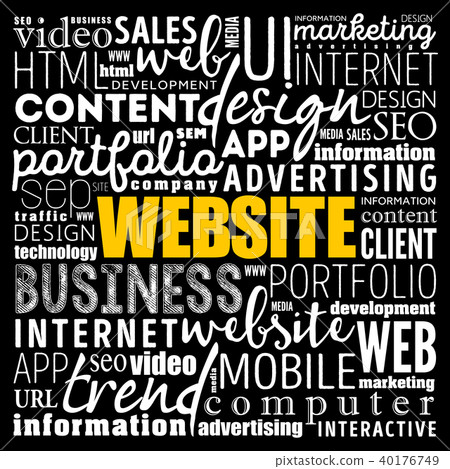 WEBSITE word cloud collage - Stock Illustration [40176749] - PIXTA