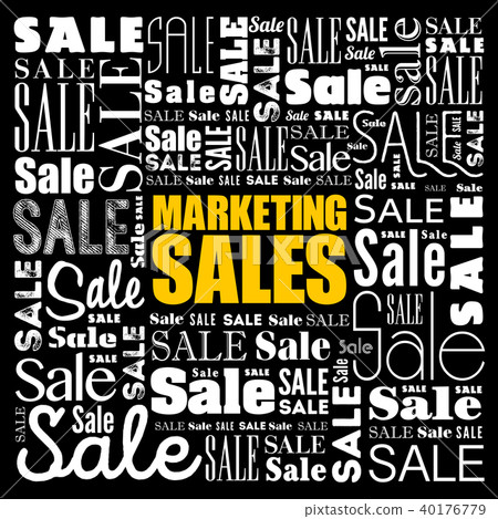 Marketing SALES word cloud collage - Stock Illustration [40176779] - PIXTA
