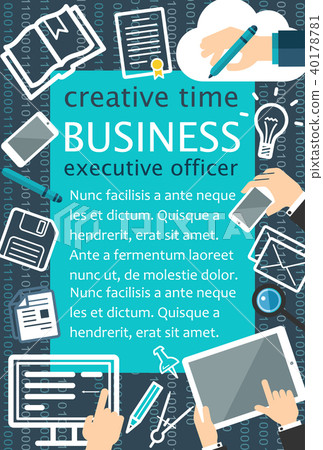 Creative team flat banner for business concept-插圖素材 [40178781] - PIXTA圖庫