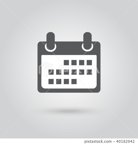 calendar icon gray color ,vector illustration - Stock Illustration ...