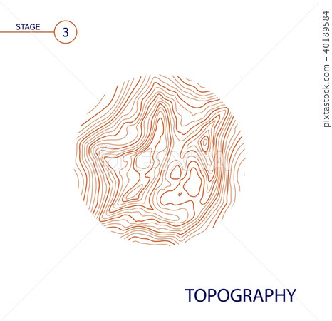 vector topography map - Stock Illustration [40189584] - PIXTA