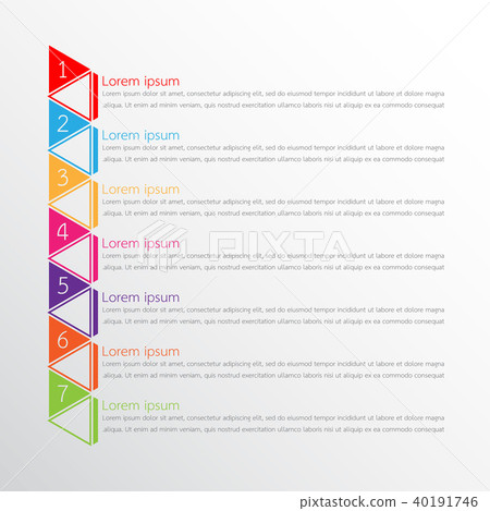 The infographic details for the report. 7 topic. - Stock Illustration ...