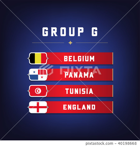 Football Championship Groups G. World Soccer - Stock Illustration ...