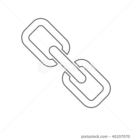 Link or chain connection icon. Vector illustration - Stock Illustration ...
