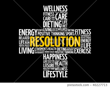 RESOLUTION word cloud collage - Stock Illustration [40227713] - PIXTA