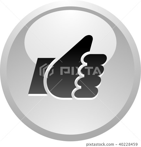 Like, icon on round gray button - Stock Illustration [40228459] - PIXTA