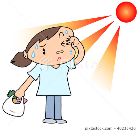Intense heat - Stock Illustration [40233426] - PIXTA