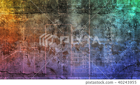 3D rendering of a multilayer color texture - Stock Illustration ...