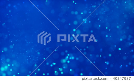 Background with nice blue particles. 3D rendering - Stock Illustration ...