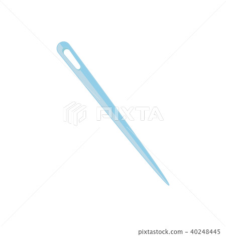 cartoon steel sharp needle isolated on white - Stock Illustration ...