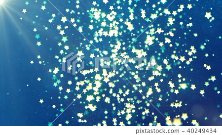 Background with nice flying stars 3D rendering - Stock Illustration ...