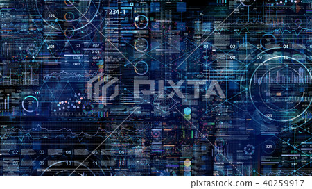 Cyber Graphics - Stock Illustration [40259917] - Pixta
