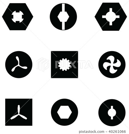 screw icon set - Stock Illustration [40261066] - PIXTA
