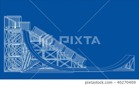 Ramp concept outline. Vector - Stock Illustration [40270409] - PIXTA