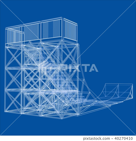 Ramp concept outline. Vector - Stock Illustration [40270410] - PIXTA
