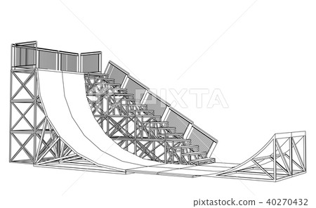 Ramp concept outline. Vector - Stock Illustration [40270432] - PIXTA