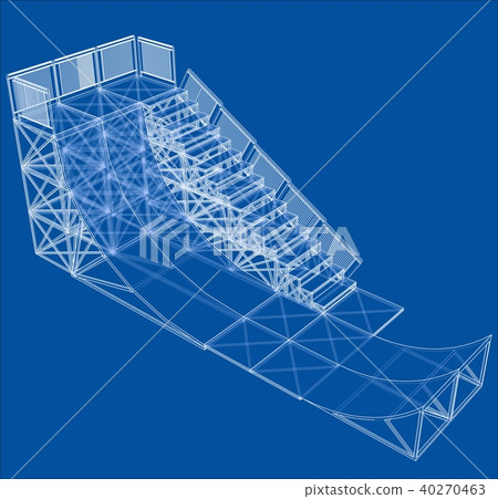 Ramp concept outline. Vector - Stock Illustration [40270463] - PIXTA