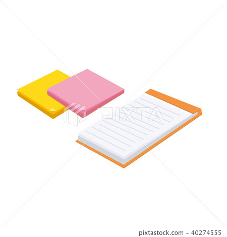 Sticky note notepad business image illustration - Stock Illustration ...