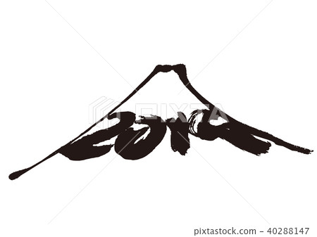 Fuji 2019 calligraphy writing - Stock Illustration [40288147] - PIXTA