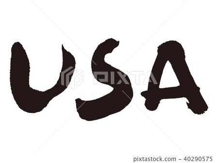 USA calligraphy - Stock Illustration [40290575] - PIXTA