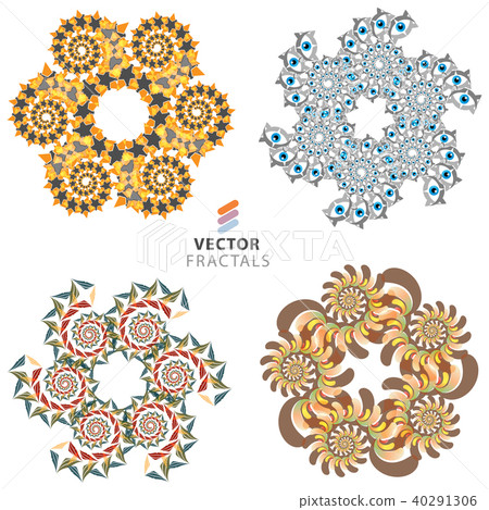 Vector fractal set - Stock Illustration [40291306] - PIXTA