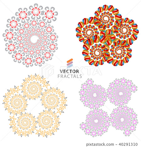 Vector fractal set - Stock Illustration [40291310] - PIXTA