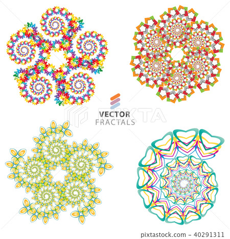Vector fractal set - Stock Illustration [40291311] - PIXTA