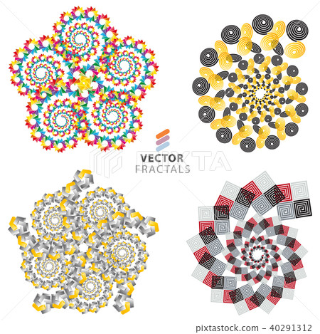 Vector fractal set - Stock Illustration [40291312] - PIXTA