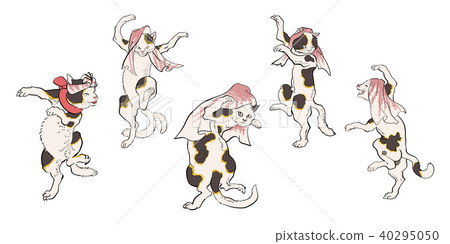Cat dance - Stock Illustration [40295050] - PIXTA