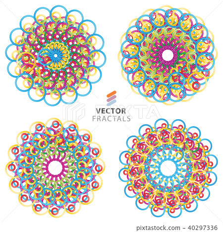 Vector fractal set - Stock Illustration [40297336] - PIXTA