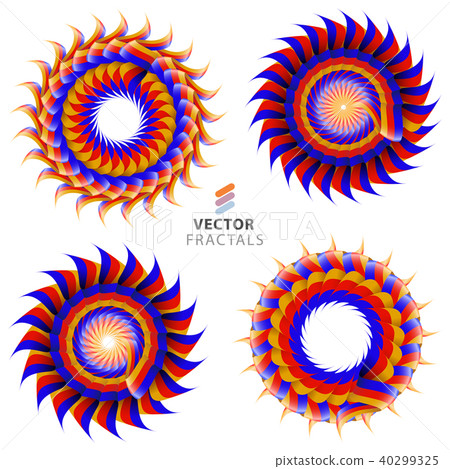 Vector fractal set - Stock Illustration [40299325] - PIXTA