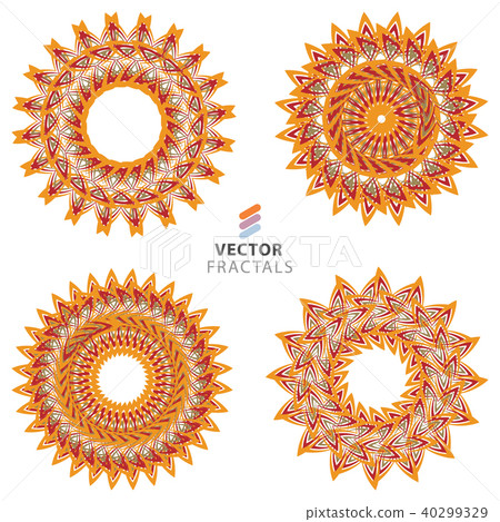 Vector fractal set - Stock Illustration [40299329] - PIXTA