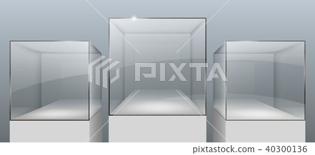 Showcases from glass - Stock Illustration [40300136] - PIXTA