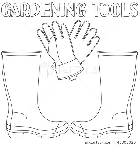 Line art black and white protective clothing. - Stock Illustration ...