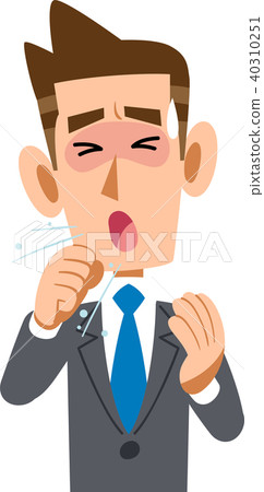 Poor physical condition of a business man in... - Stock Illustration ...