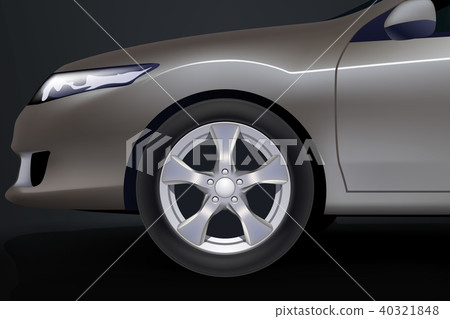 car side wheel - Stock Illustration [40321848] - PIXTA