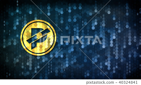 Paccoin - Coin Illustration on Digital Background. - Stock Illustration ...