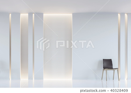 Modern white living room interior 3d render - Stock Illustration ...