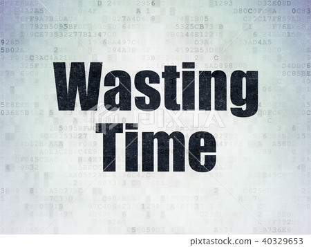 Timeline concept: Wasting Time on Digital Data... - Stock Illustration ...